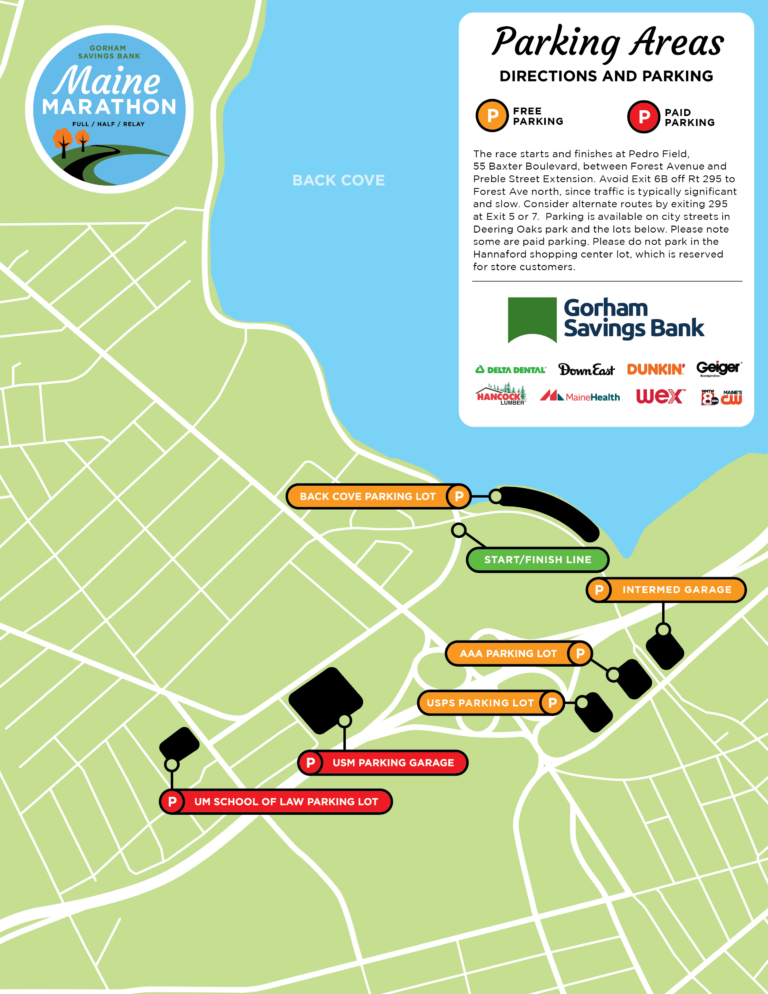 Directions & Parking - Maine Marathon